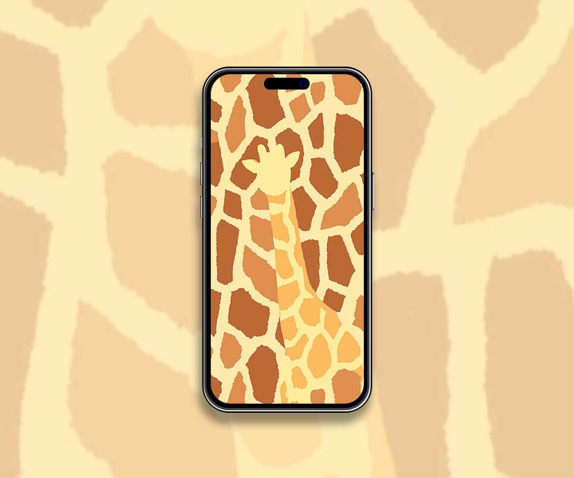 Giraffe Print Minimal Safari Wallpapers - Animals Cute Wallpapers