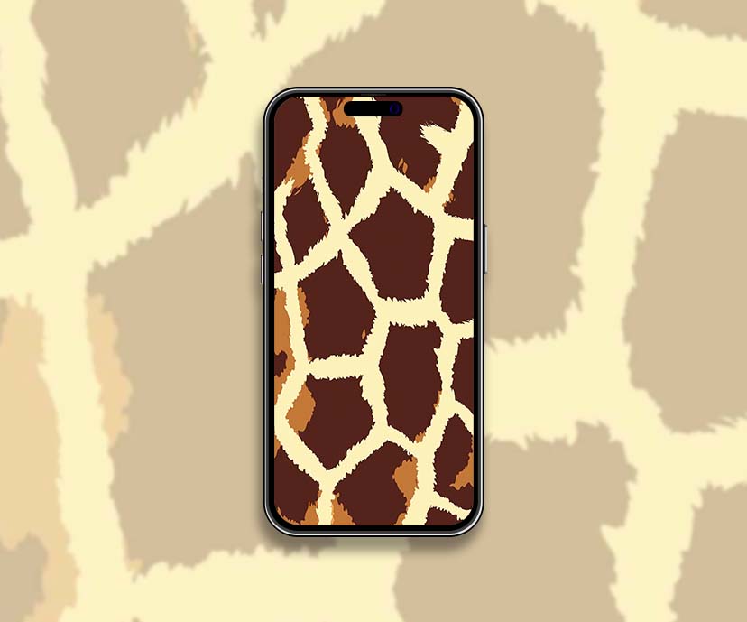 Giraffe Skin Brown Animal Print Wallpapers - Animals Wallpapers HD