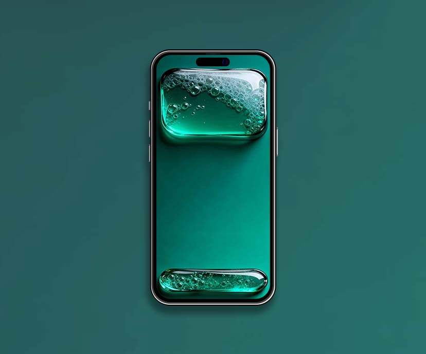 Green Serum Bubbles Abstract Wallpapers - Aesthetic Wallpaper HD