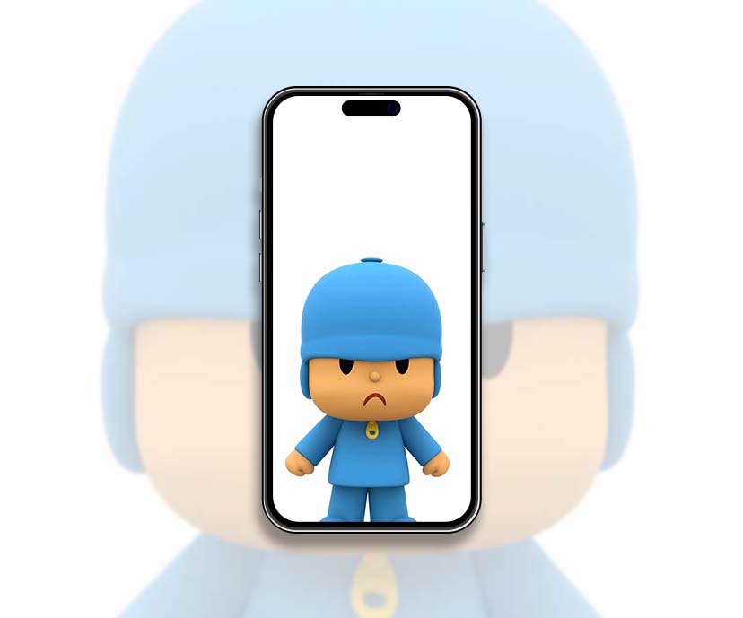 Pocoyo Angry Face White Wallpapers - Cartoons Wallpapers HD