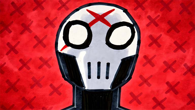 Red X Mask Comic Style Desktop Wallpaper - Wallpapers HD & 4K