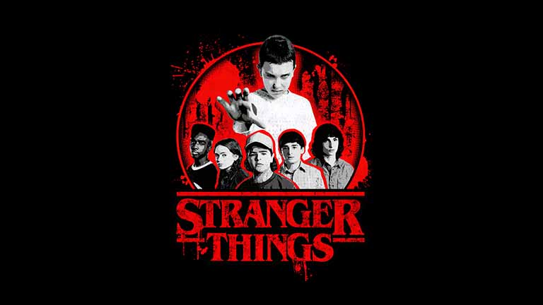 Stranger Things Eleven Telekinesis Red Circle Desktop Wallpaper