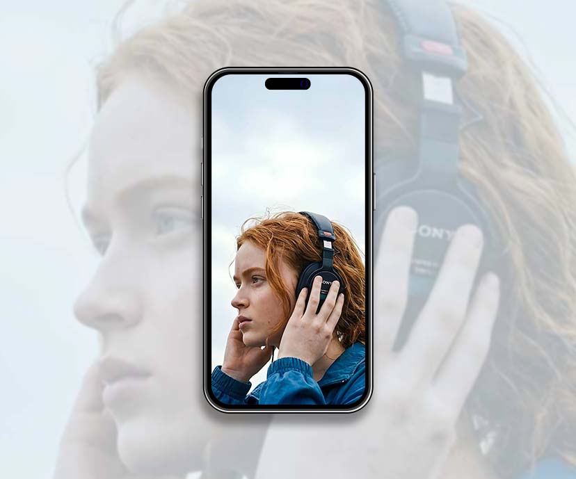 Stranger Things Max Mayfield Headphones Wallpapers iPhone HD