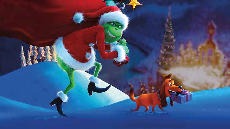 The Grinch Stealing Christmas Gifts With Max Desktop Wallpaper