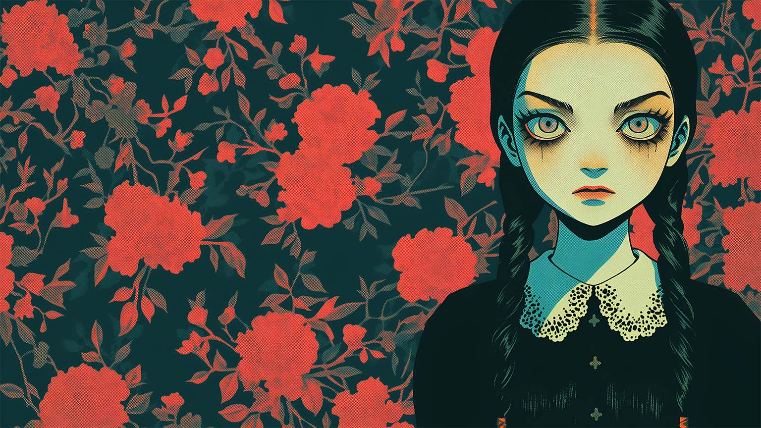 Wednesday Addams Gothic Desktop Wallpaper - 4K & HD Wallpaper