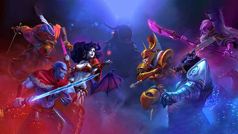 Free Dota 2 Heroes Combat 4K Desktop Wallpaper for PC