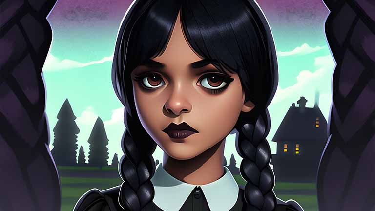 Wednesday Desktop Wallpaper - Wednesday Addams 4K Wallpaper